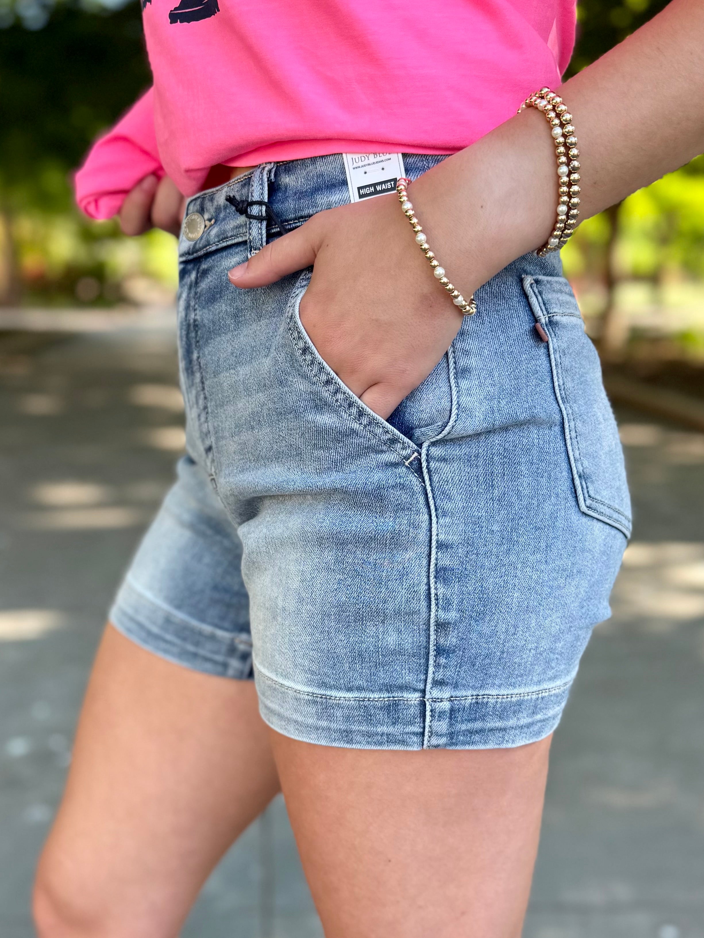 Ruby Mid Rise Trouser Short by Judy Blue – Blessed Buffalo Boutique