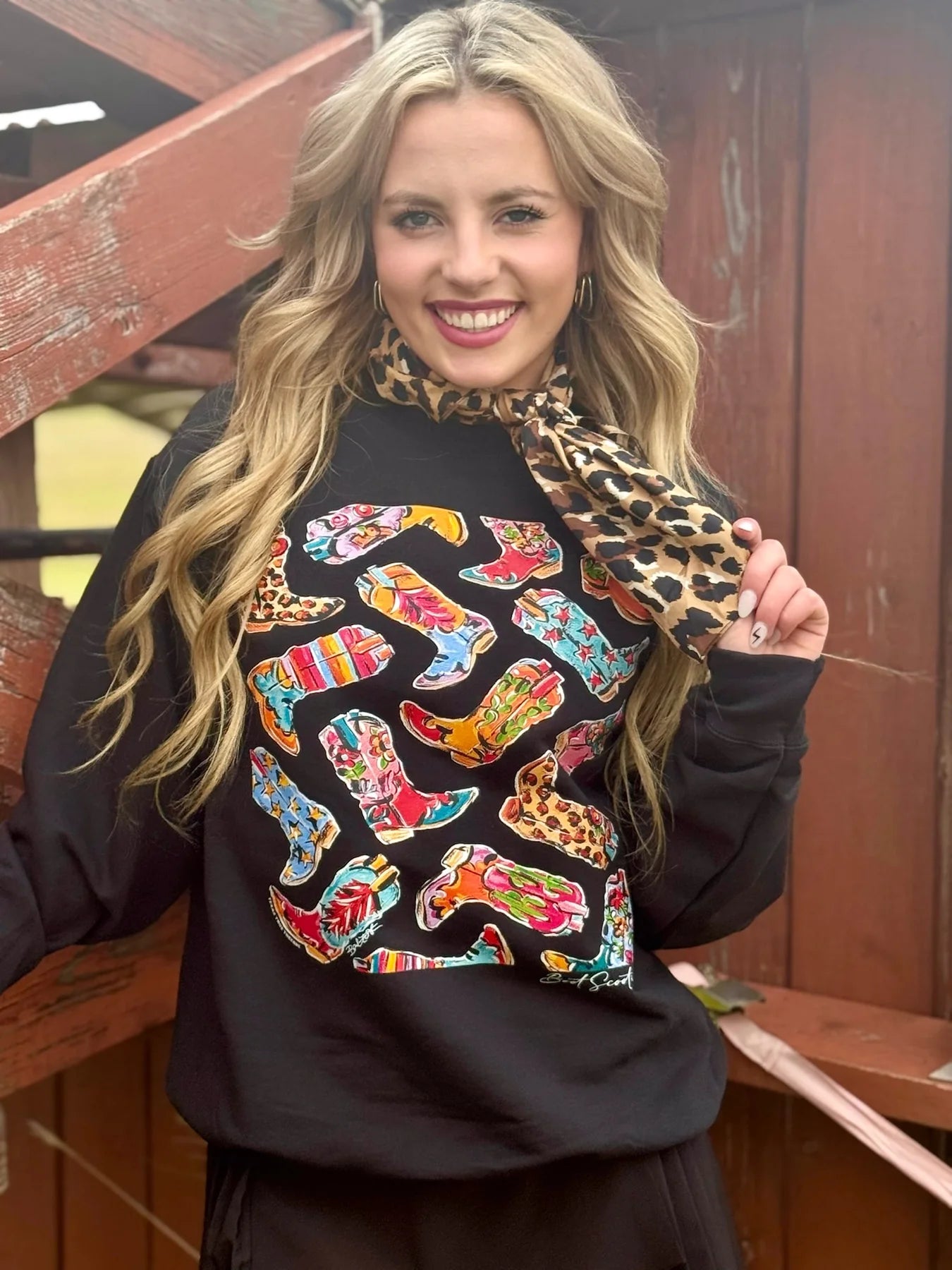 Barbara's Boot Scootin' Sweatshirt by Texas True Threads – Blessed ...