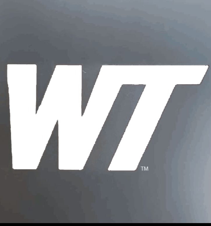 Slant WT Decal WT - WT Gear - WTAMU - WTAMU gear – Blessed Buffalo Boutique